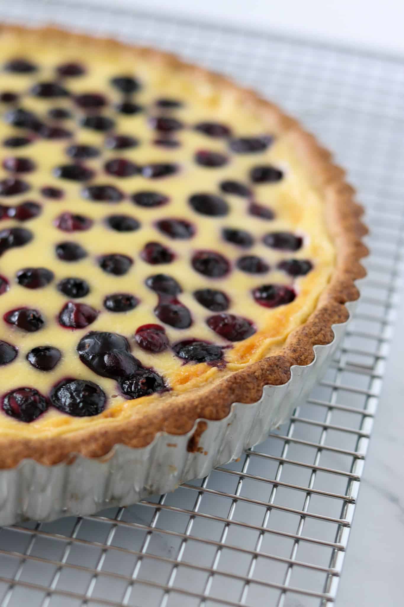 Blueberry Creme Fraiche Tart with Rye - True North Kitchen