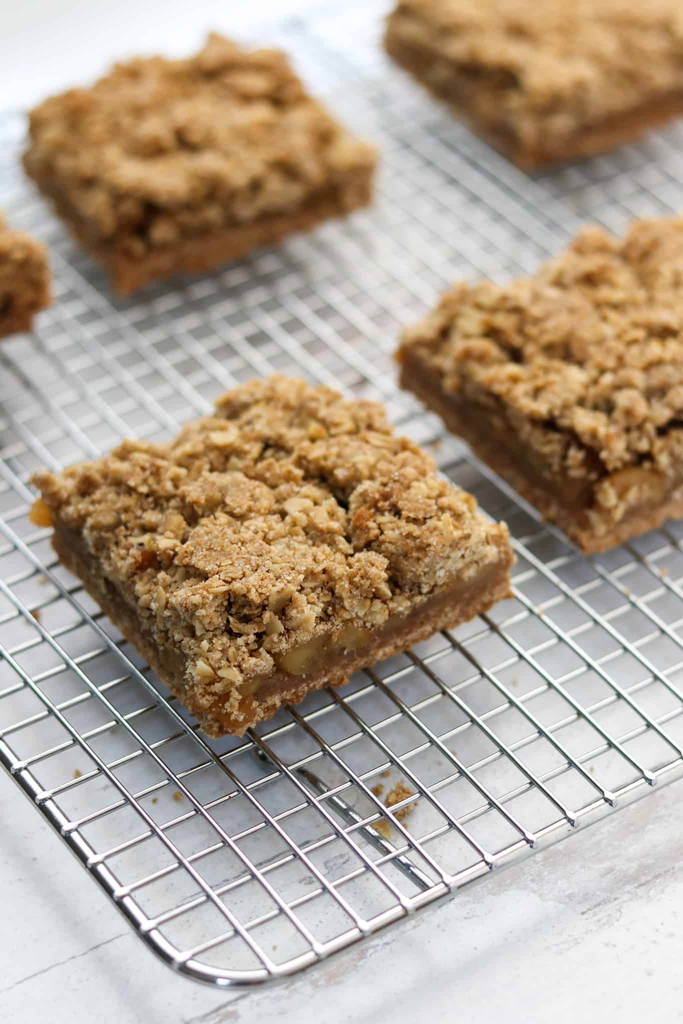 Apple Crumble Bars with Oats and Rye - True North Kitchen