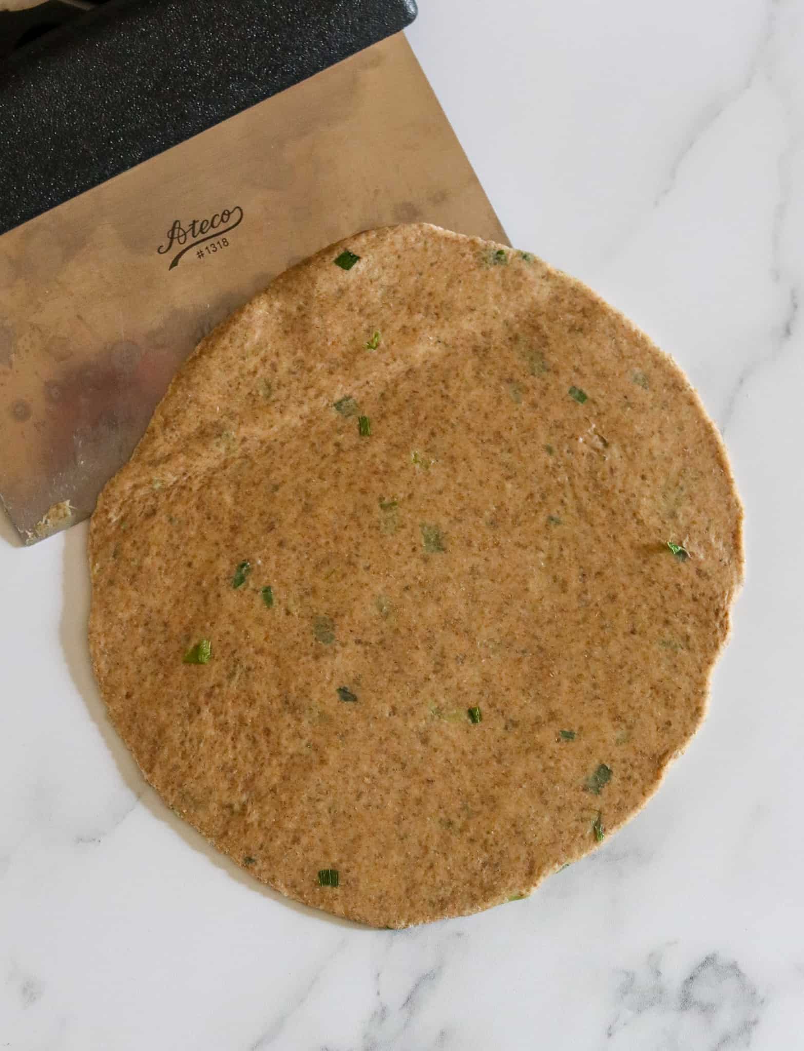 Soft Whole Wheat Rye Flatbreads with Scallions - True North Kitchen