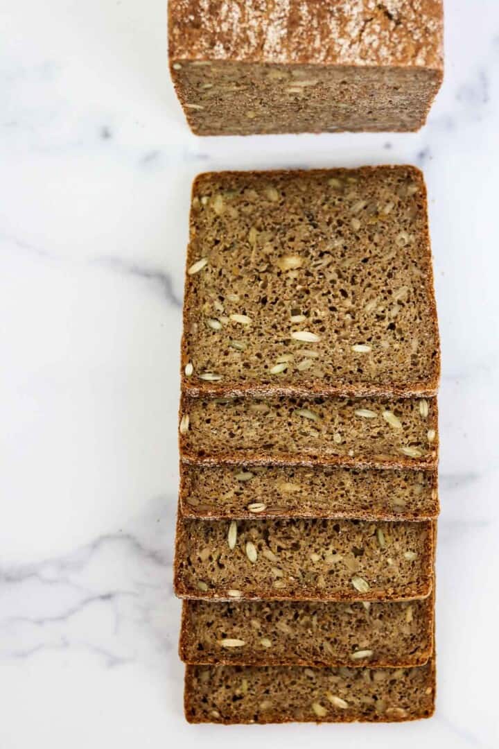 Easy Overnight Danish Rye Bread (Rugbrød) - True North Kitchen