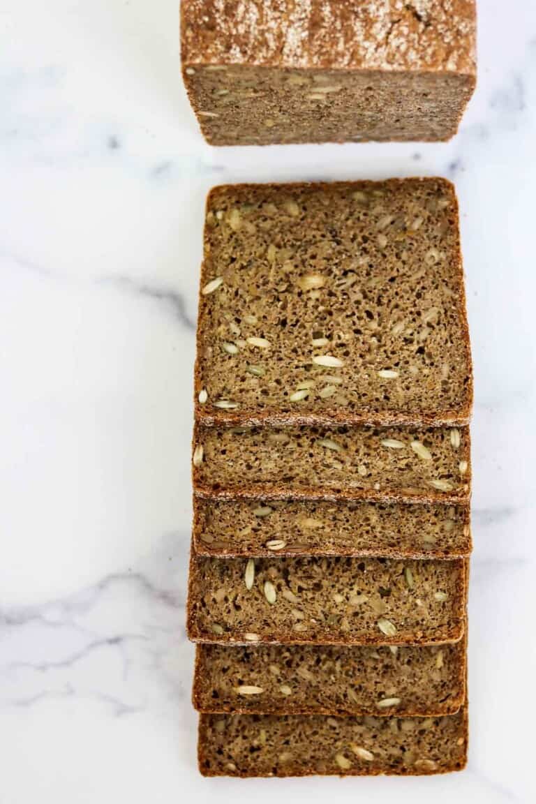 Easy Overnight Danish Rye Bread (Rugbrød) - True North Kitchen