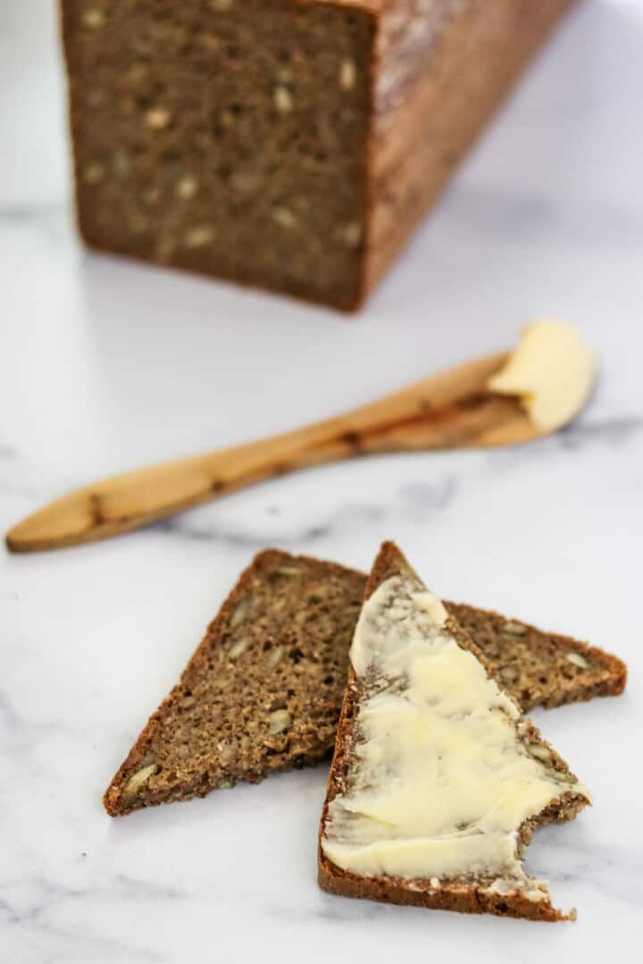 Easy Overnight Danish Rye Bread (Rugbrød) - True North Kitchen