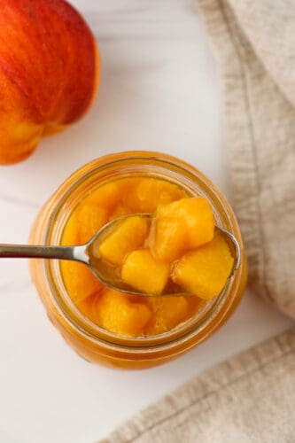 Quick and Easy Peach Compote - True North Kitchen