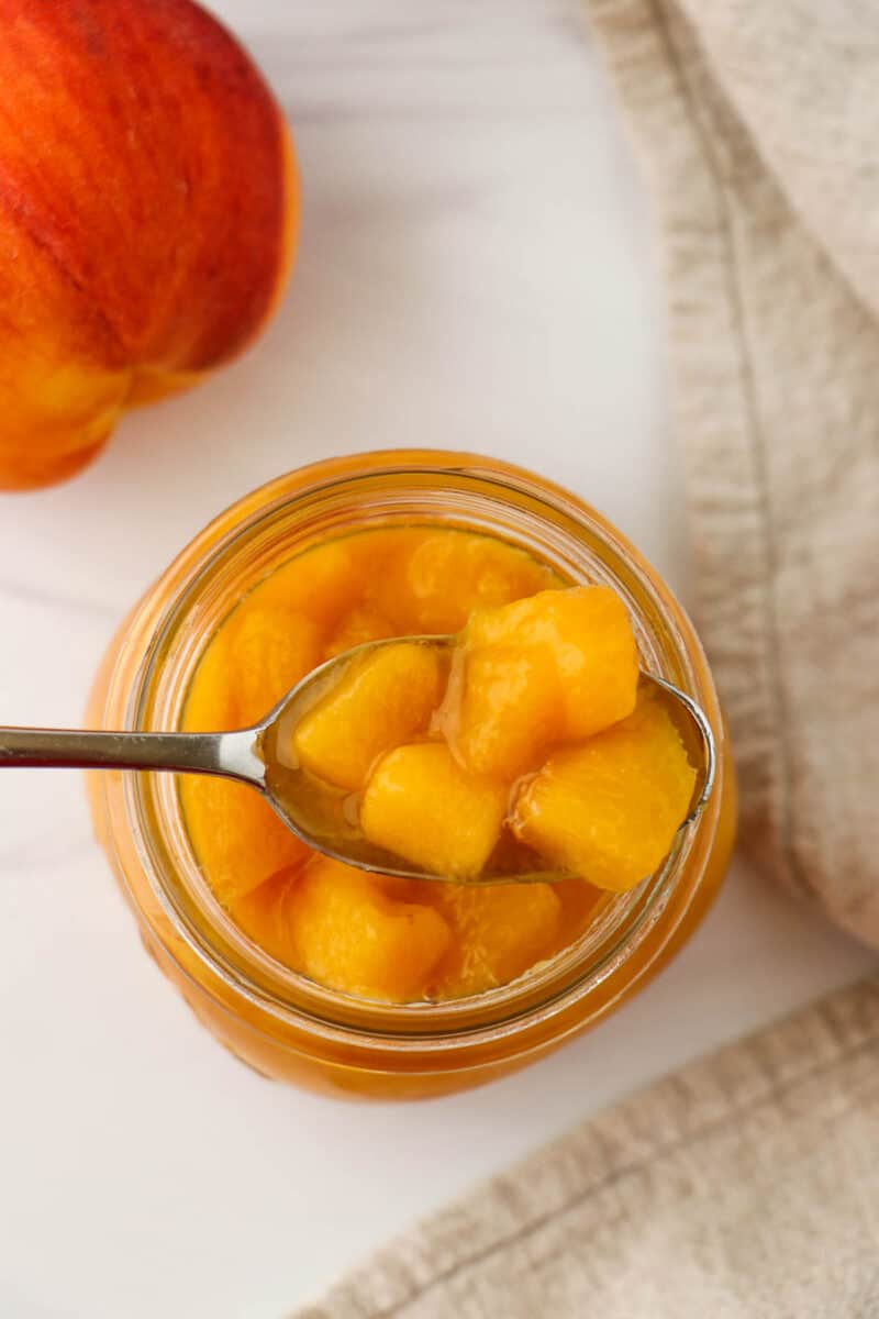 Quick and Easy Peach Compote - True North Kitchen