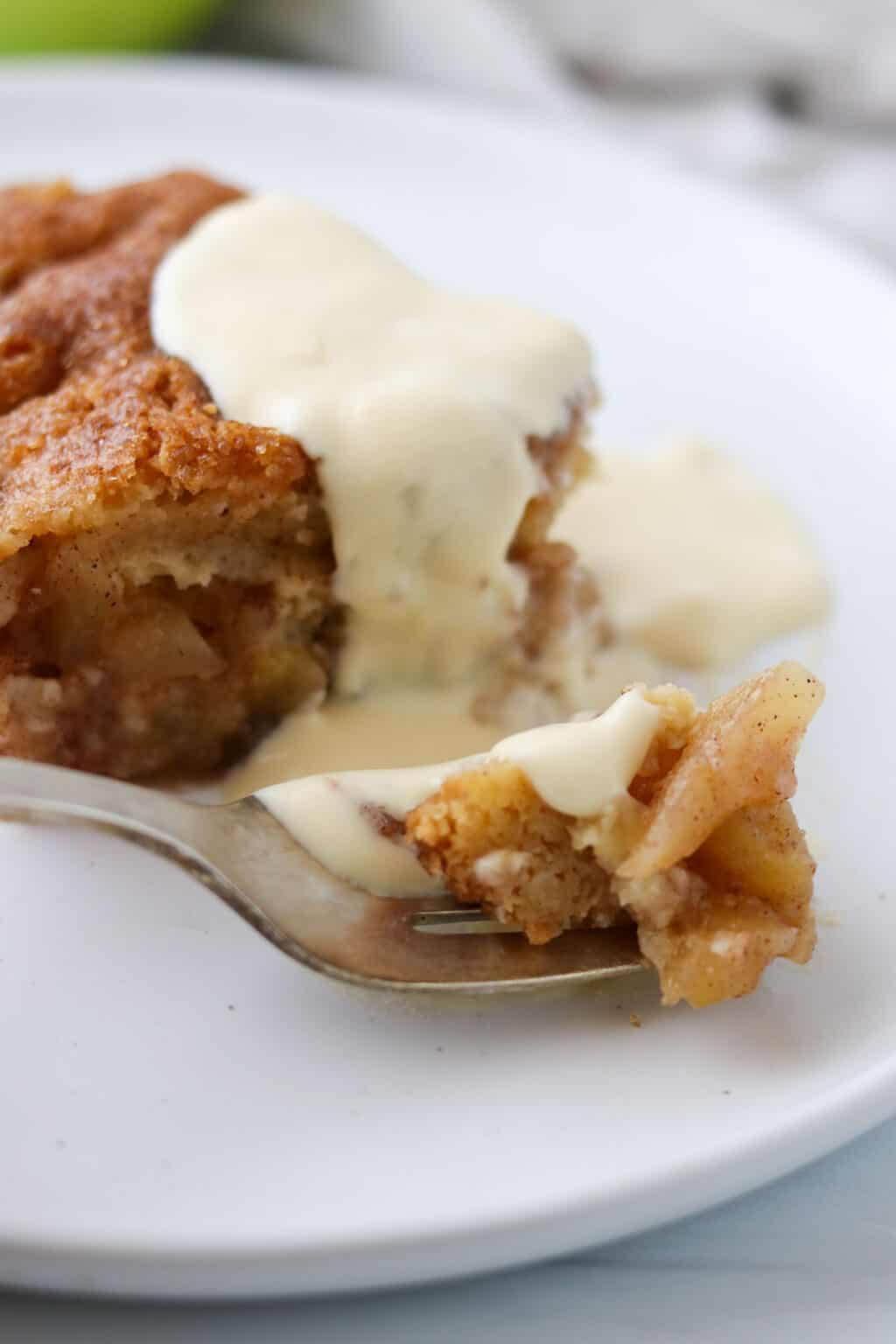 Swedish Apple Pie (Easy Crustless Apple Pie) - True North Kitchen