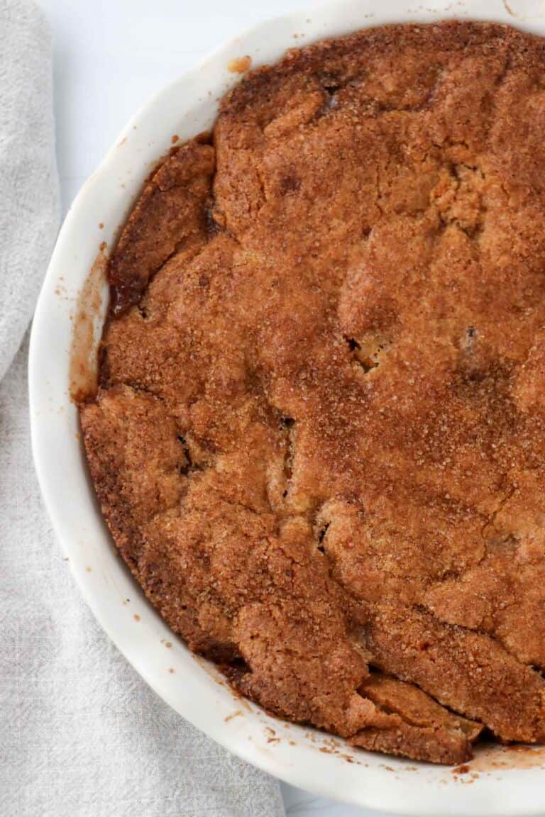 Swedish Apple Pie (Easy Crustless Apple Pie) - True North Kitchen