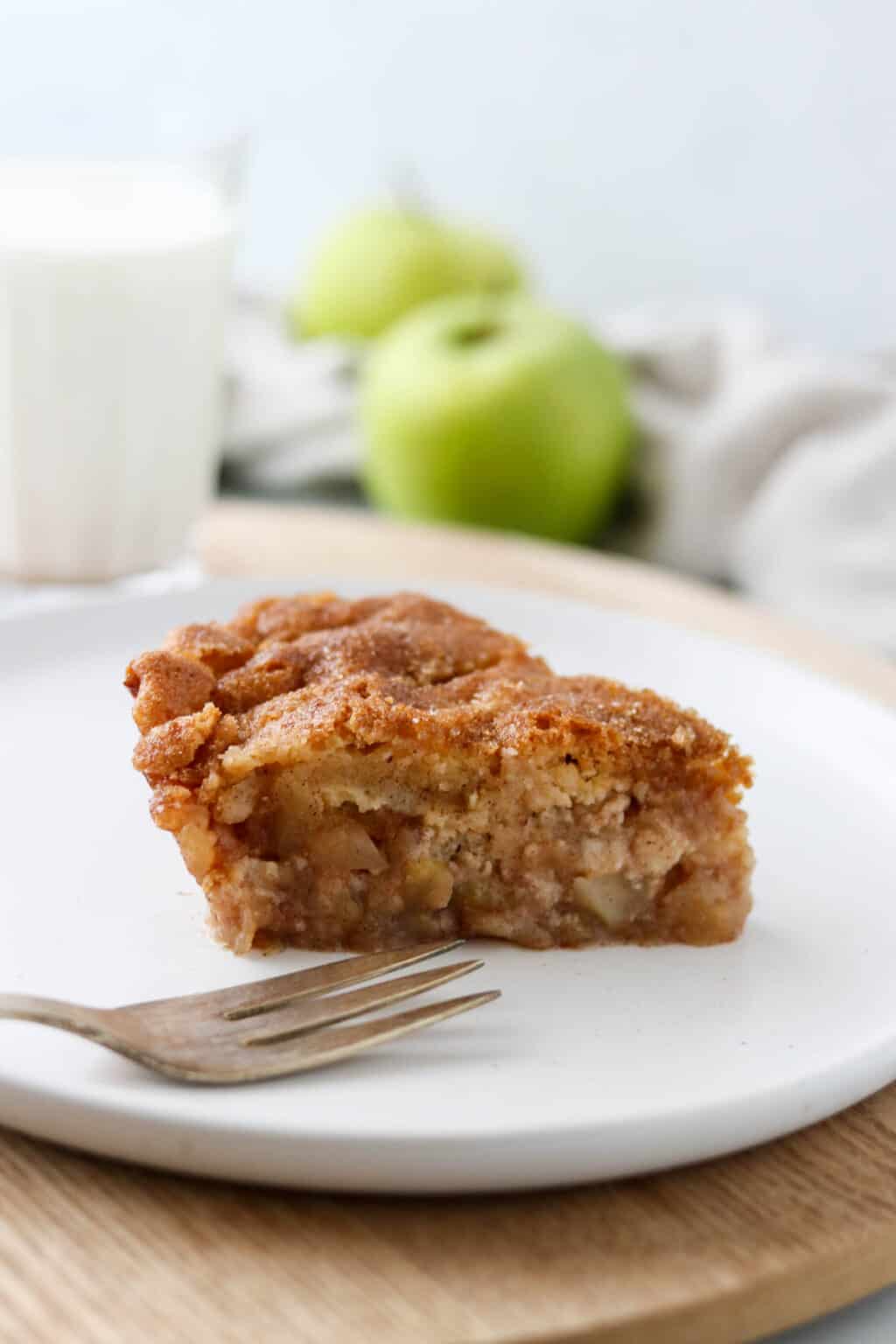 Swedish Apple Pie (Easy Crustless Apple Pie) - True North Kitchen