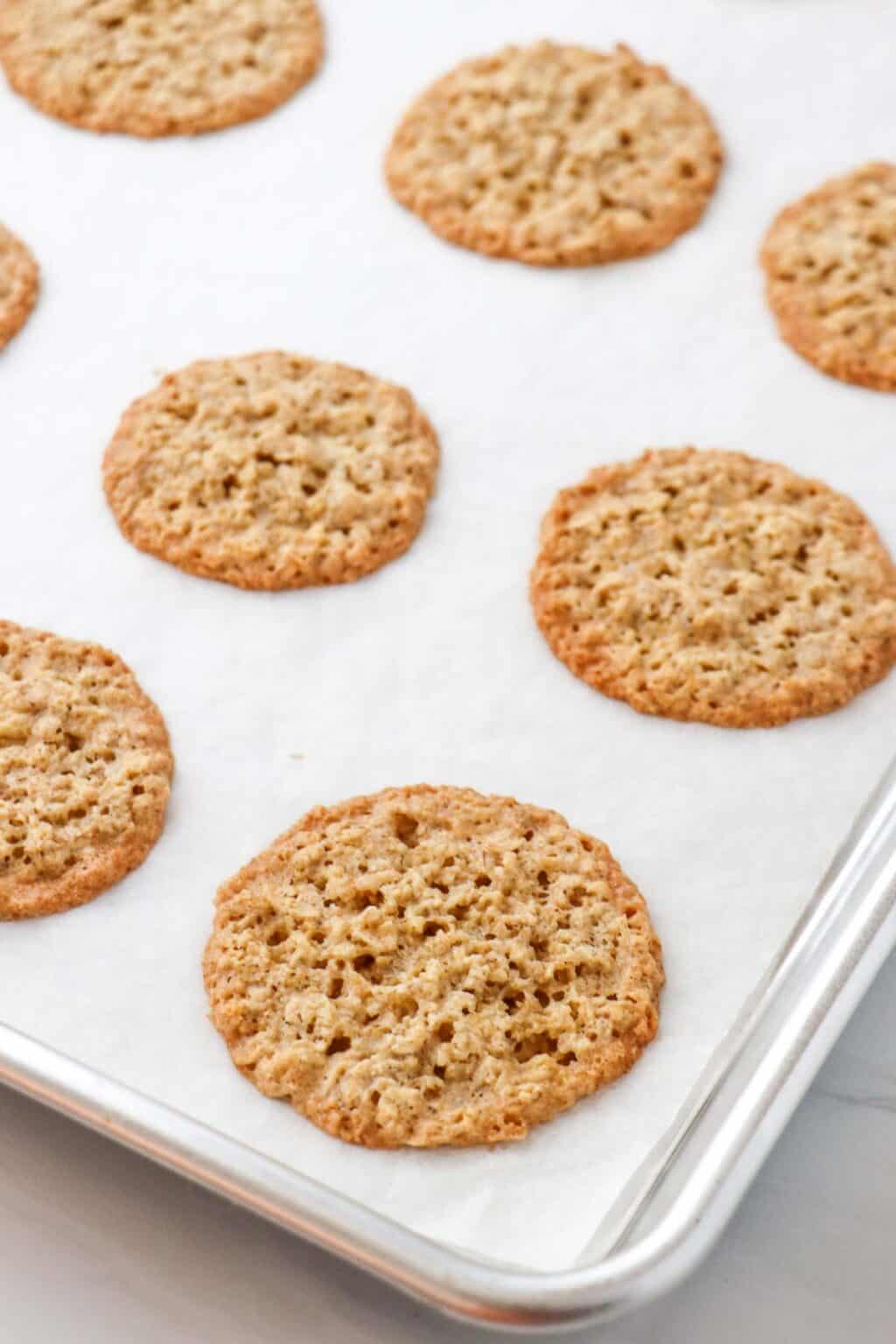 Swedish Oatmeal Cookies (Havreflarn) - True North Kitchen