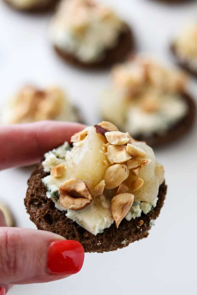 Blue Cheese and Pear Appetizers - True North Kitchen