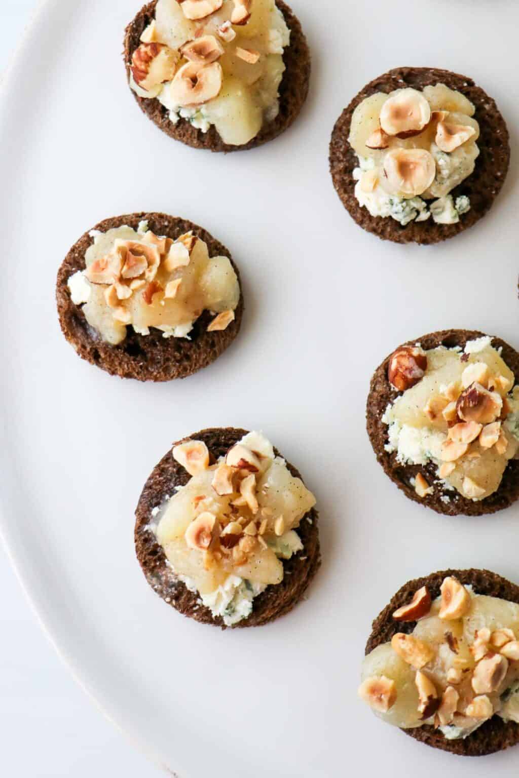 Blue Cheese and Pear Appetizers - True North Kitchen