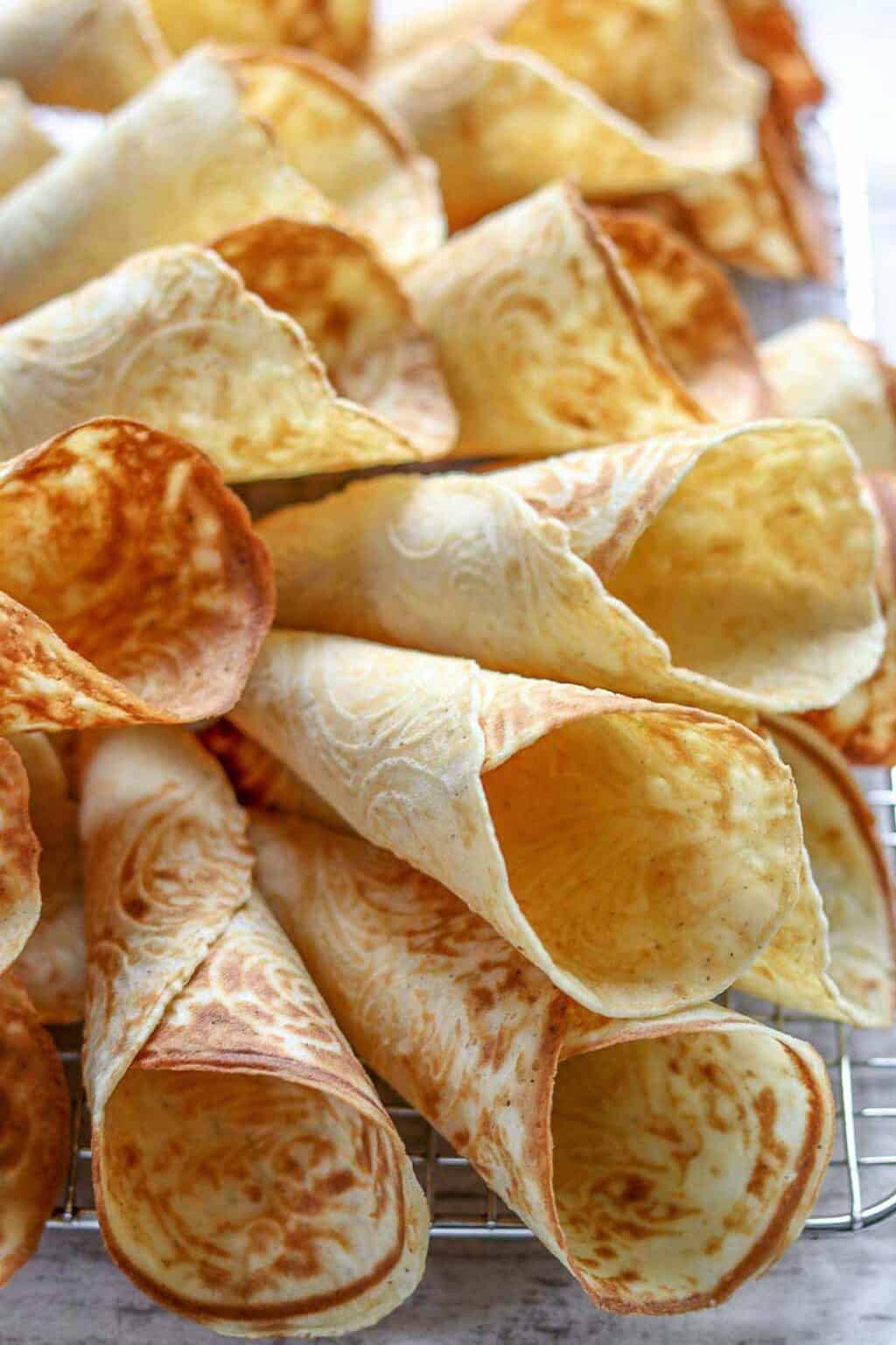 Krumkake (Norwegian Waffle Cookies) - True North Kitchen