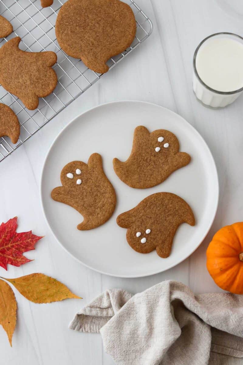 Spooky Swedish Halloween Ginger Cookies - True North Kitchen