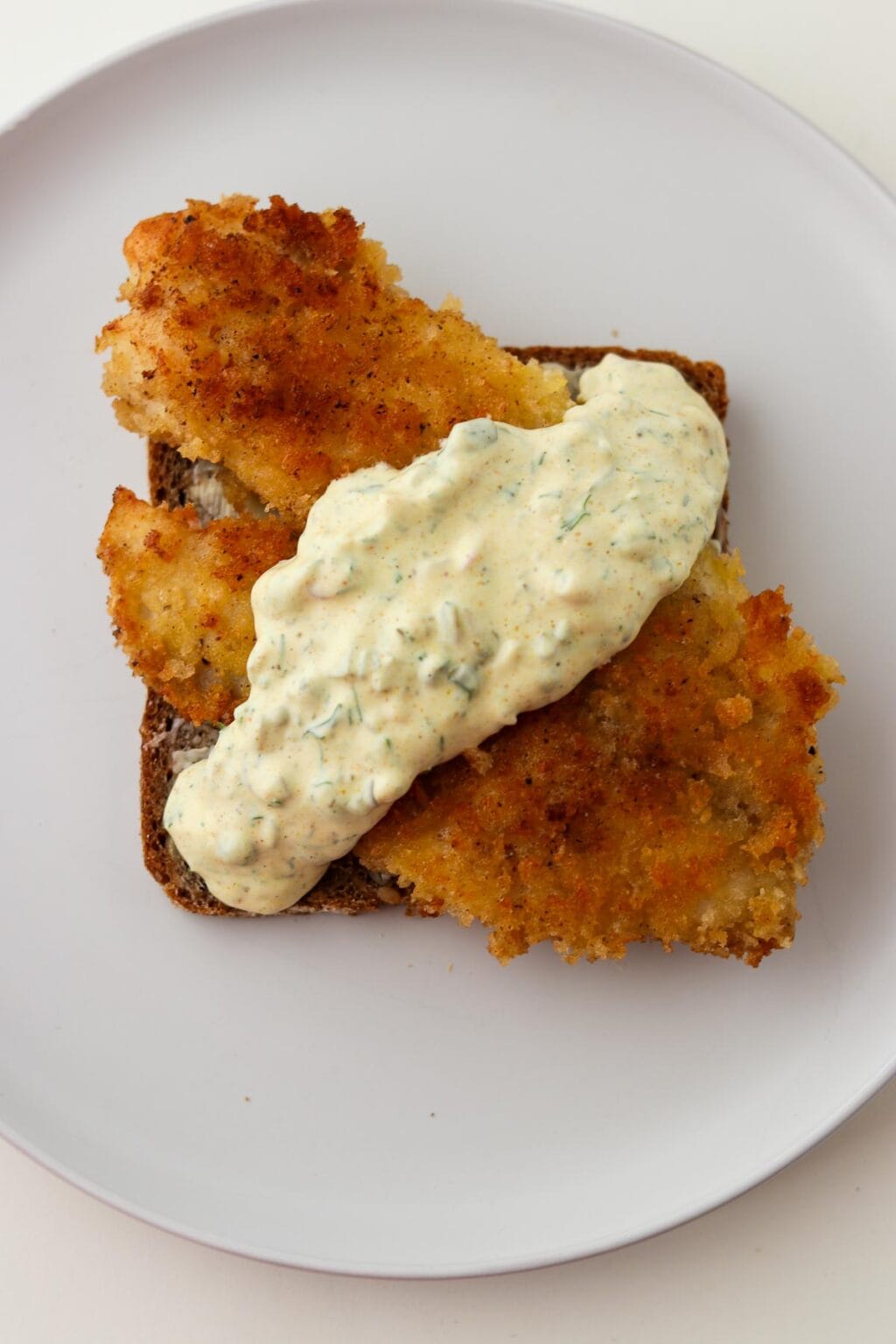 Crispy Pan-Fried Fish Smørrebrød - True North Kitchen