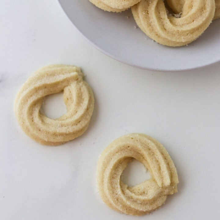 Traditional Danish Butter Cookies (Vaniljekranse) - True North Kitchen